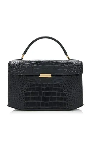 TOTEME Box Croco-embossed Top Handle Bag