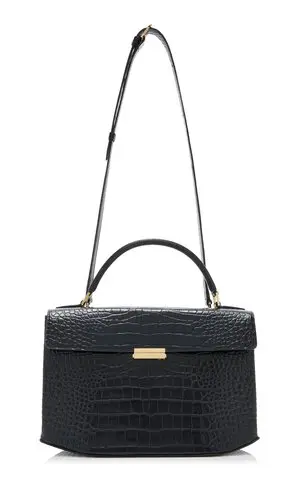 TOTEME Box Croco-embossed Top Handle Bag