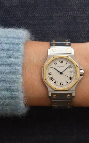 STEPHANIE WINDSOR Cartier Santos Octagon Vintage Watch