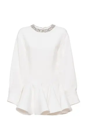 DES_PHEMMES Embellished Mini Dress - Off-white