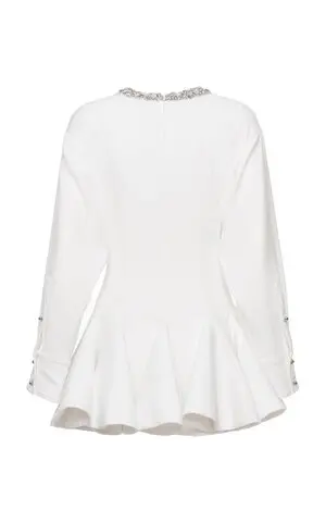 DES_PHEMMES Embellished Mini Dress - Off-white