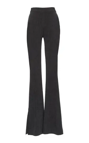 DES_PHEMMES Flared-leg Pants - Dark Grey