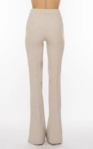 DES_PHEMMES Flared-leg Pants - Light Grey