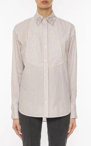 DES_PHEMMES Pleated Tux Shirt