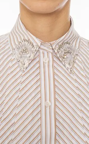 DES_PHEMMES Pleated Tux Shirt