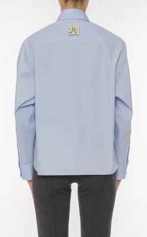 DES_PHEMMES Collared Cotton Shirt