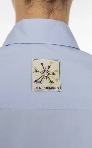 DES_PHEMMES Collared Cotton Shirt