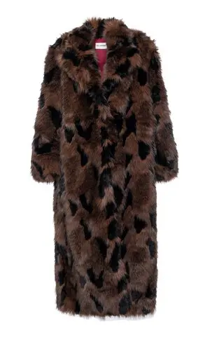 DES_PHEMMES Oversized Ecofur Coat