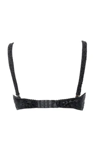 DES_PHEMMES Lace Bra Top - Black