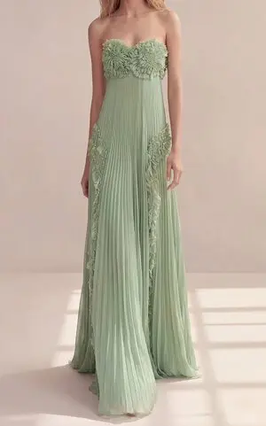 Alexis Odette Chiffon Maxi Dress - Green