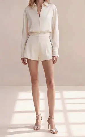 Alexis Circe Tailored Shorts - Ivory