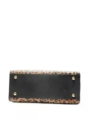 FERRAGAMO 2000s Gancini Leopard Shoulder Bag