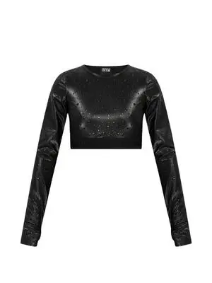 Versace Long-sleeved Crop Top