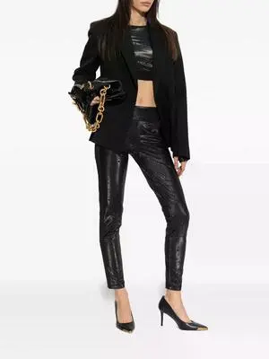 Versace Long-sleeved Crop Top