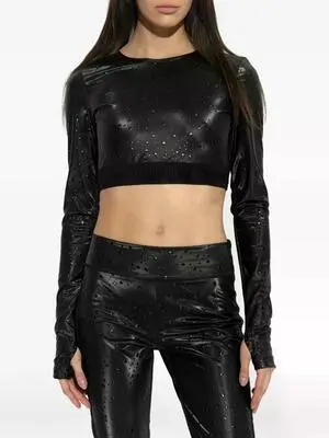 Versace Long-sleeved Crop Top