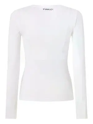 Pinko V-neck Long-sleeve Top