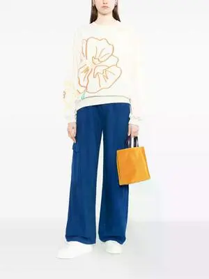 Mira Mikati Floral-embroidered Sweatshirt