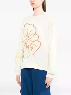 Mira Mikati Floral-embroidered Sweatshirt