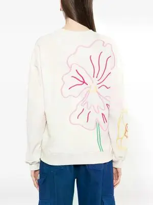 Mira Mikati Floral-embroidered Sweatshirt
