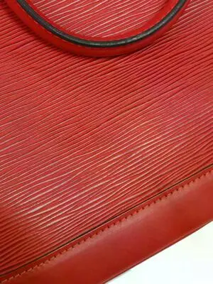 LOUIS VUITTON 1996 Alma Textu Handbag - Red