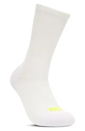 HOKA Clifton Run Crew Socks - White