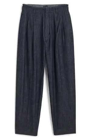 Madewell Double Pleated Denim Trousers