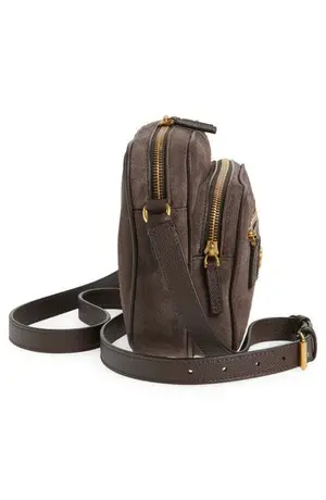 Valentino Garavani Antibes Suede Camera Bag - Brown