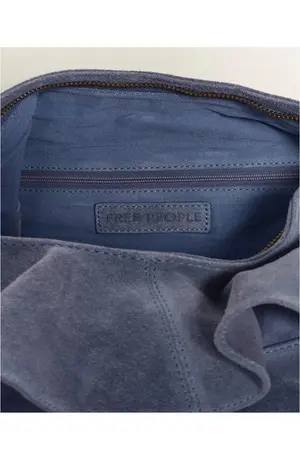 Free People Rae Ruffle Suede Shoulder Bag