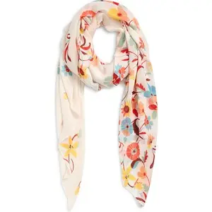 Echo Falling Flowers Wrap White Multi