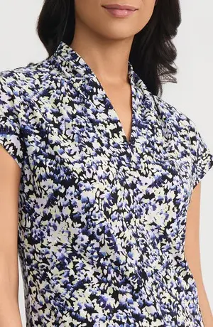 KASPER Printed Dolman Sleeve Top