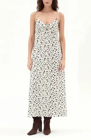 Deluc Rondella Floral Print Maxi Dress - Off White Printed