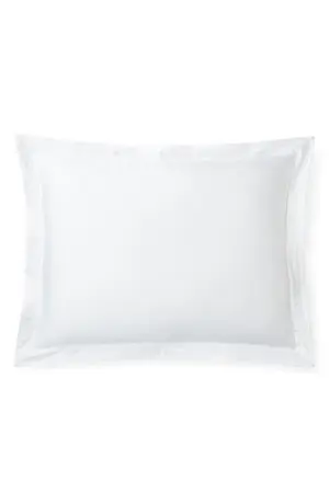 Ralph Lauren Spencer Border Print Throw Pillow - White And White