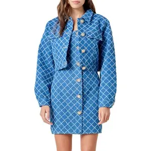 Endless Rose Cropped Diamond Jacket