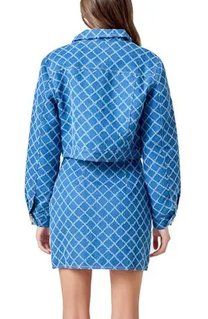 Endless Rose Cropped Diamond Jacket