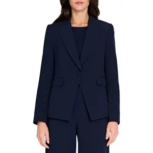 TAHARI ASL Single-button Blazer - Deep Navy