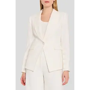 TAHARI ASL Single-button Blazer - White
