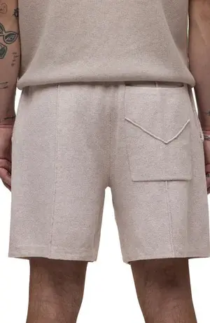 Hudson Jeans Double Knit Cotton & Cashmere Drawstring Shorts - Florence