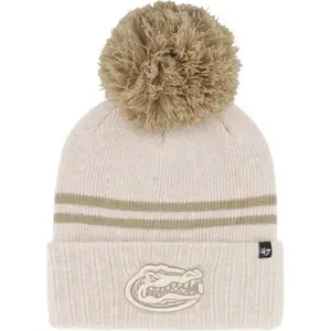 '47 Florida Gators Core & Inline Latte Cuffed Knit Hat With Pom - Natural