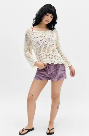 BDG URBAN OUTFITTERS Cohen Crochet Sweater