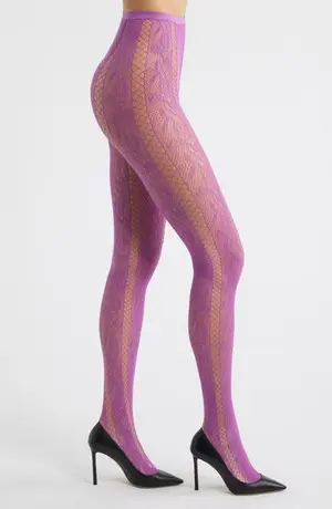 HIGH HEEL JUNGLE Venom Sheer Tights - Electric Orchid