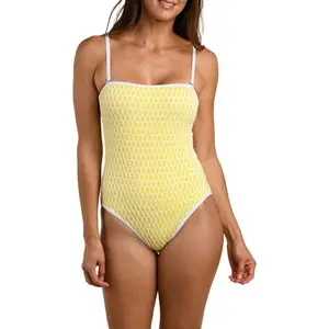 La Blanca Bandeau Cutout One-piece Swimsuit - Soleil