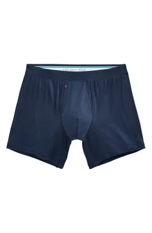 Mack Weldon Silver Hd Micromodal Boxer Briefs - True Navy