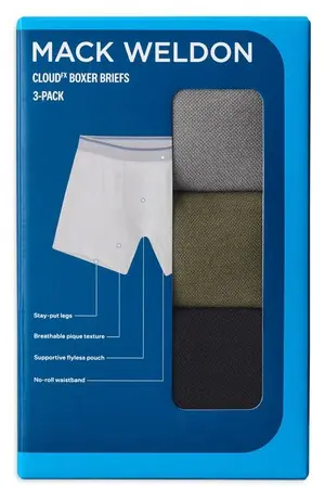 Mack Weldon 3-pack Cloud Fx Boxer Briefs - Commando Multi