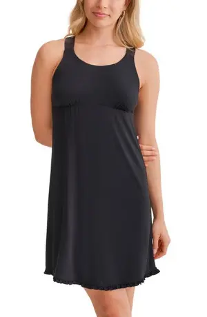 Fleur't Racerback Nightgown - Black