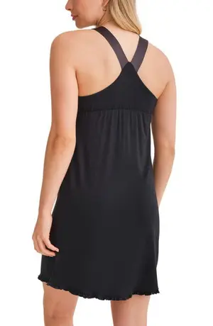 Fleur't Racerback Nightgown - Black