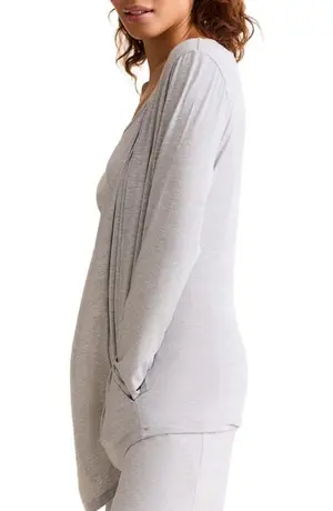 Fleur't Open Front Cardigan - Heather Grey