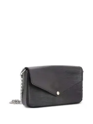LOUIS VUITTON Felicie Pochette Epi Leather Crossbody Bag - Black
