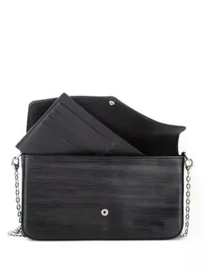 LOUIS VUITTON Felicie Pochette Epi Leather Crossbody Bag - Black