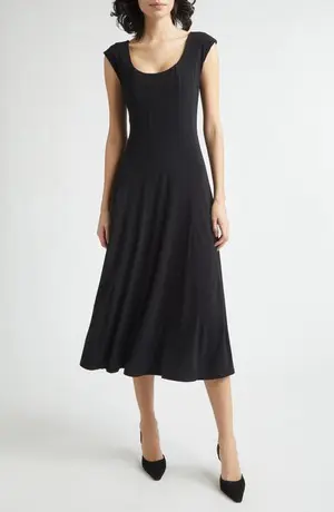 Staud Flared Midi Dress