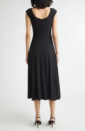 Staud Flared Midi Dress